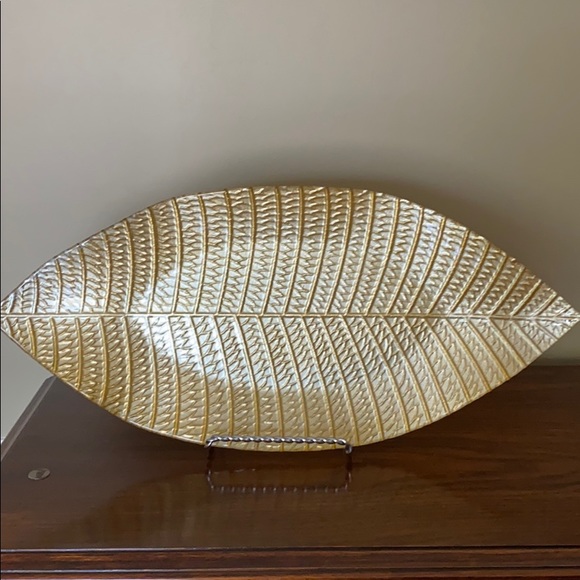 Dining | Servingdecorative Gold Color Plate | Poshmark